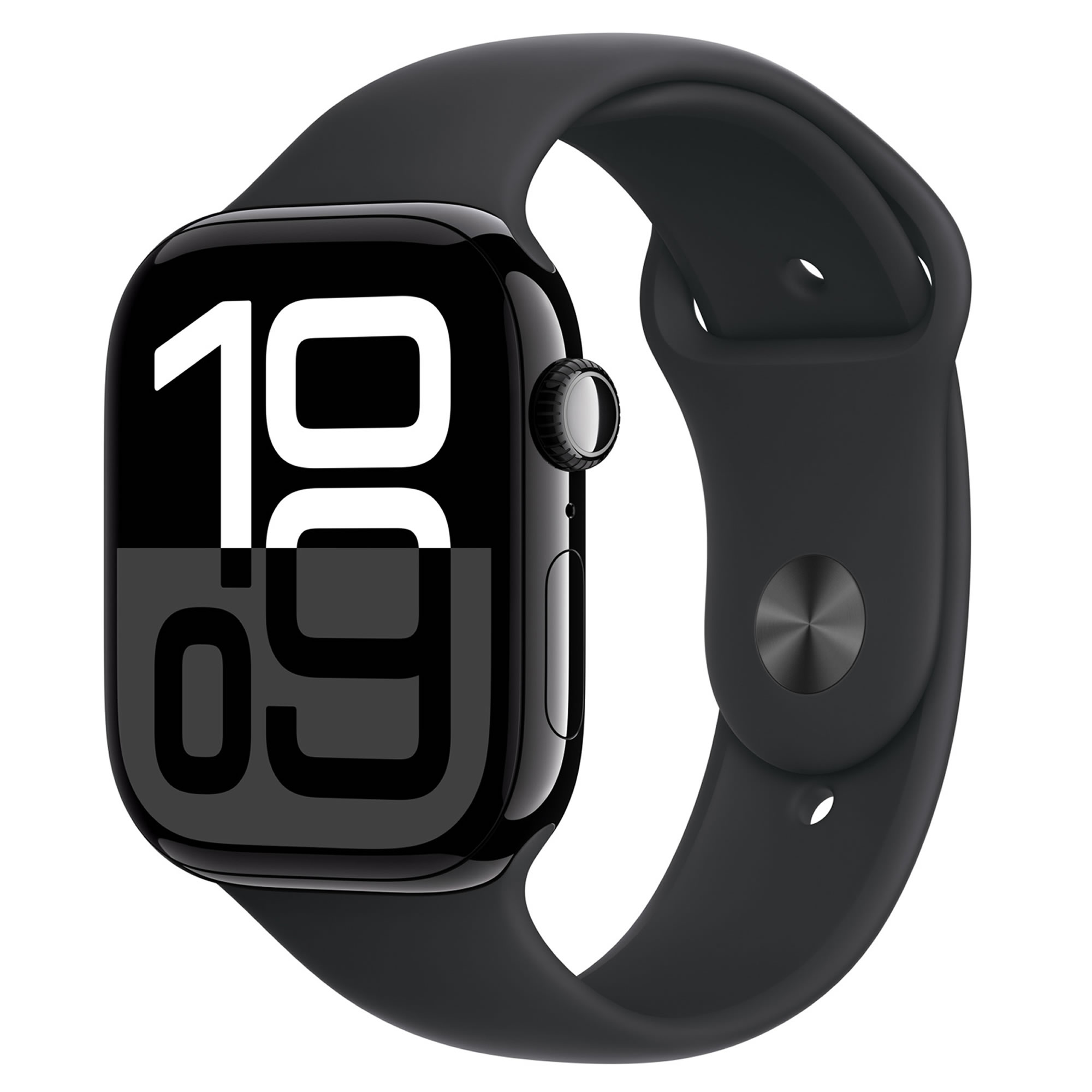 Apple Watch S10 GPS 46mm Jet Black Alu Case with Black Sport Band - S/M ...