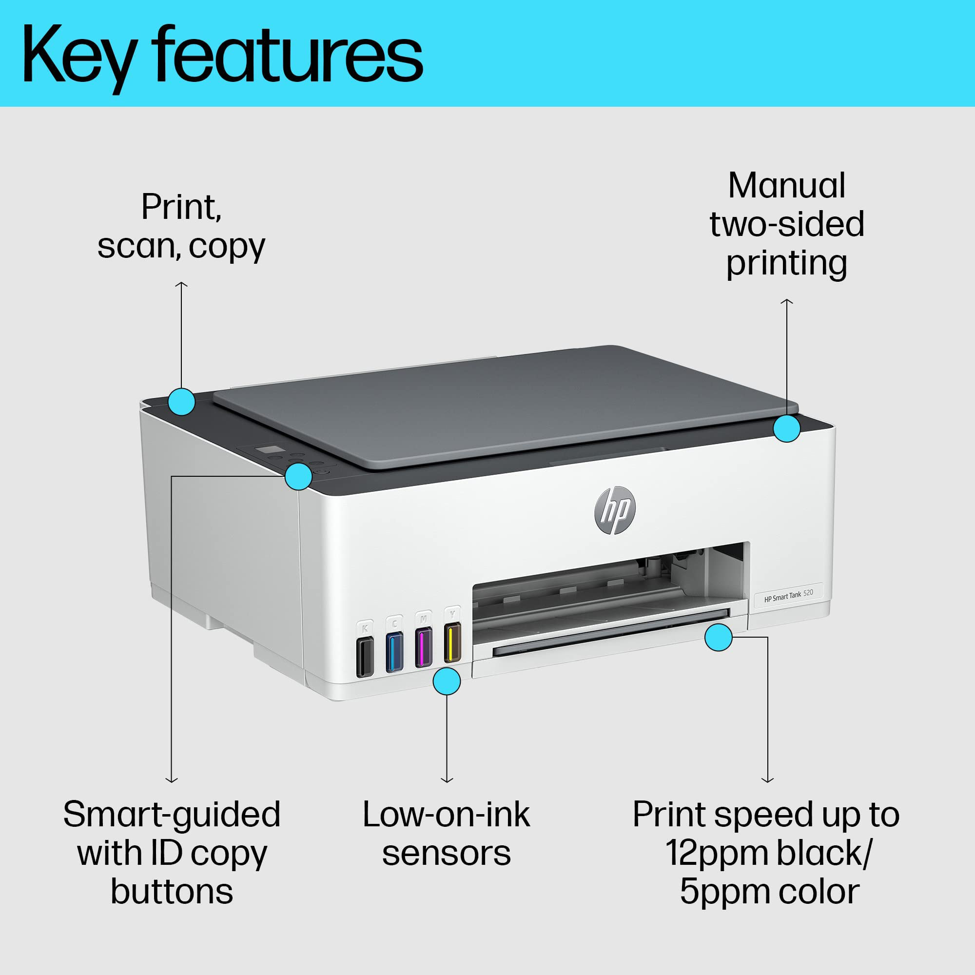 Štampač HP MFP Smart Tank 580 AiO | Naruči online Tehnomag.com